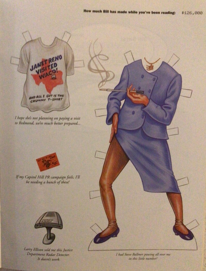 Bill Gates Paper Doll Book - Etsy