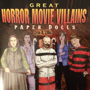 Horror Movie Villains Paper Dolls - Etsy