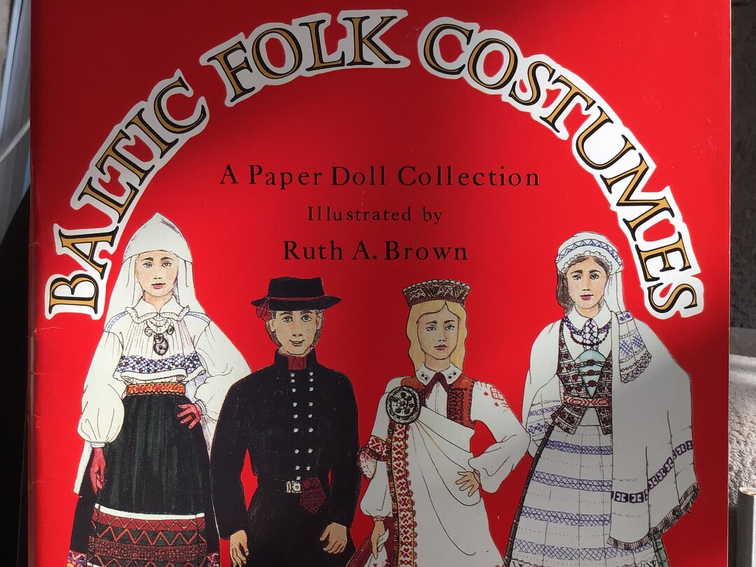 Vintage Baltic Folk Costumes Paper Dolls - Etsy