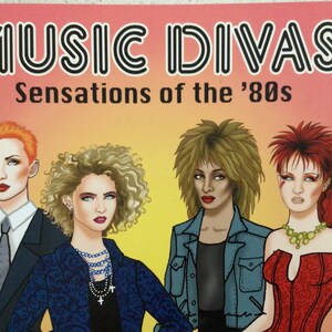 Eighties Music Divas Paper Dolls - Etsy