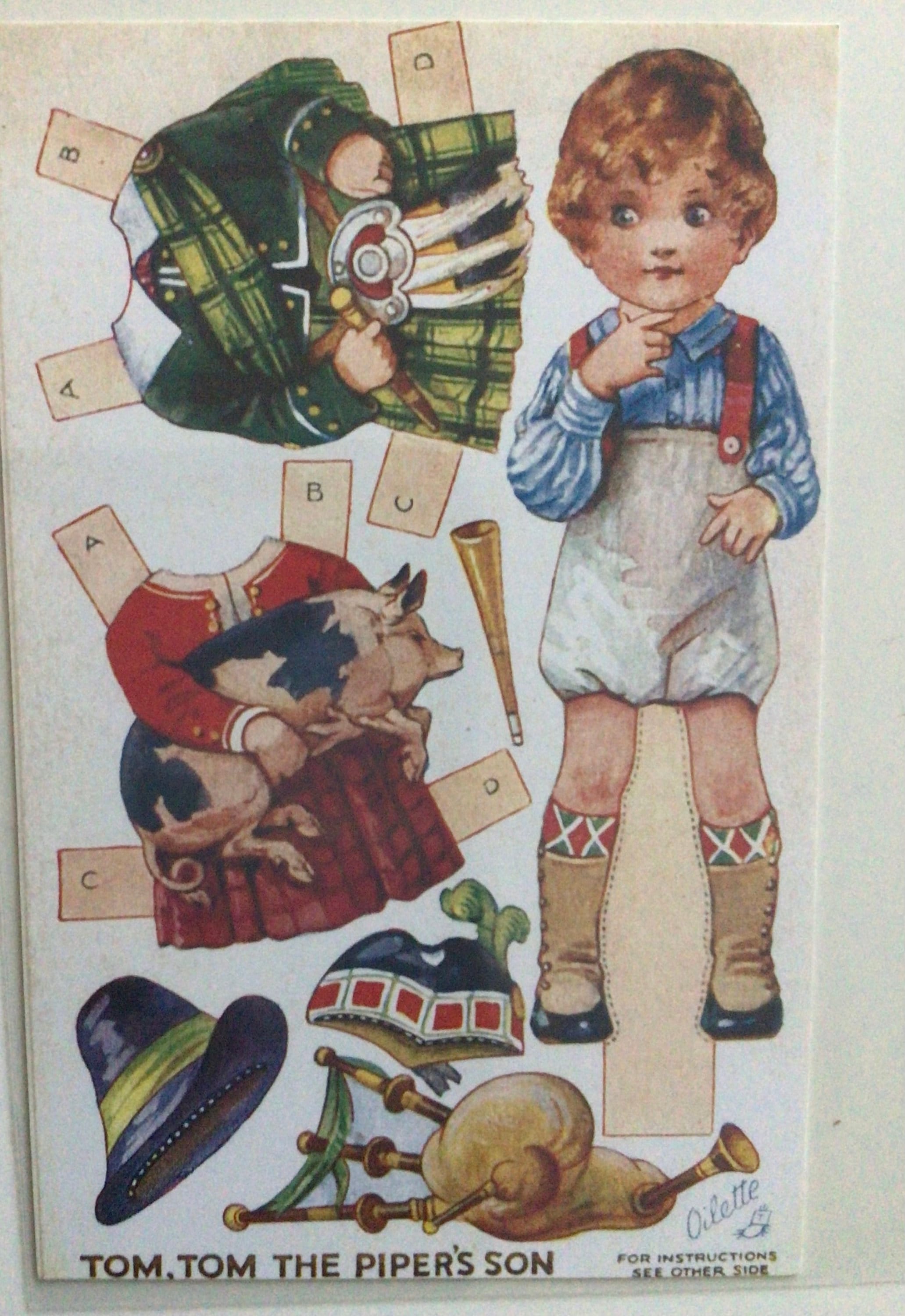 Vintage Male Paper Doll Ephemera - Etsy