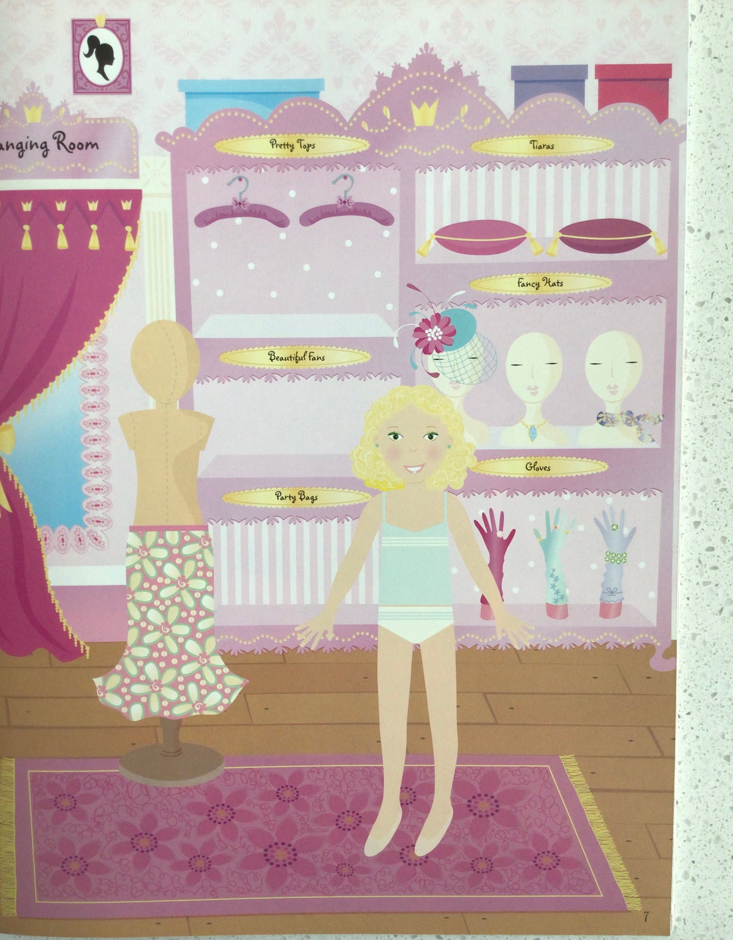 Princesses Sticker Paper Doll Book - Etsy