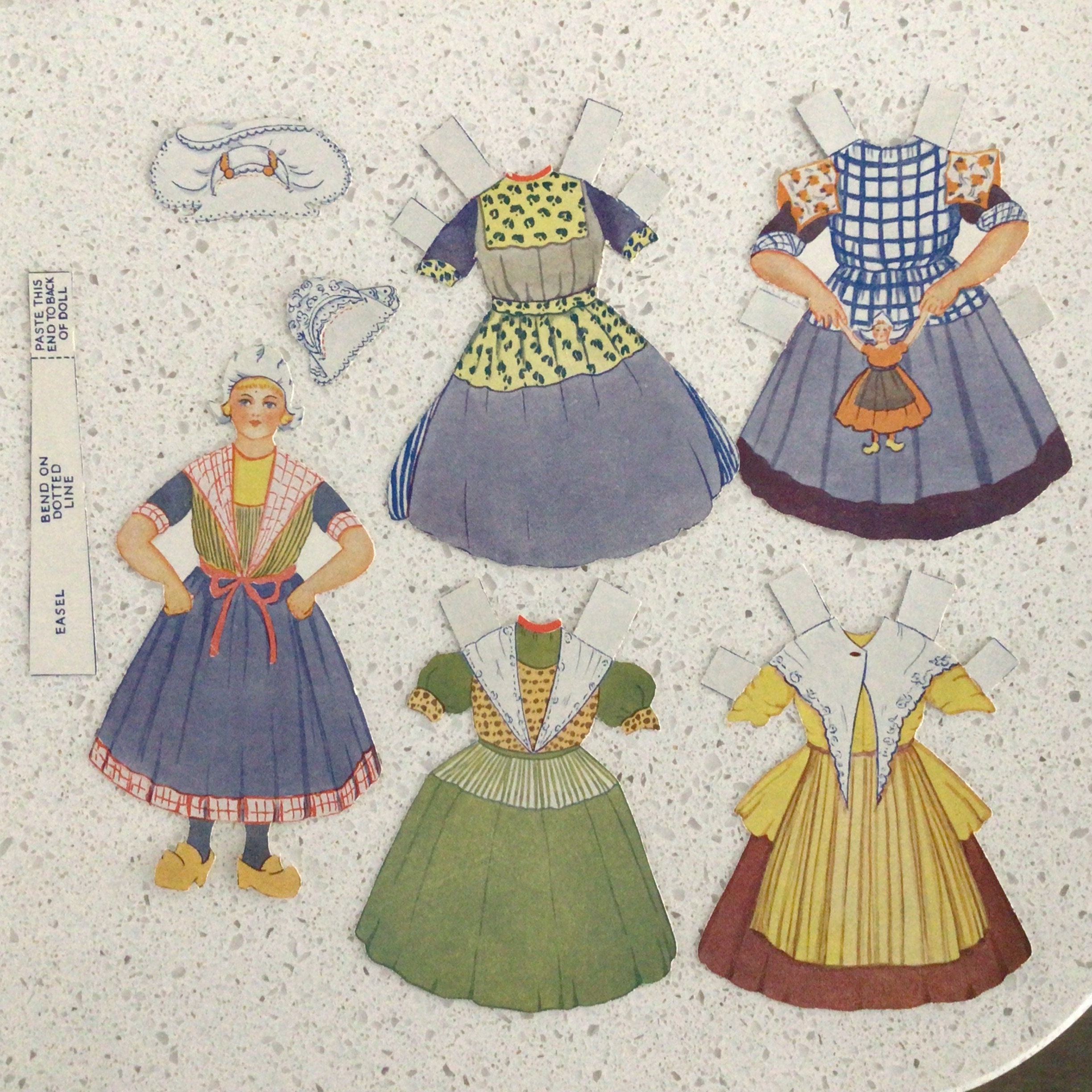Vintage Dutch Paper Dolls - Etsy