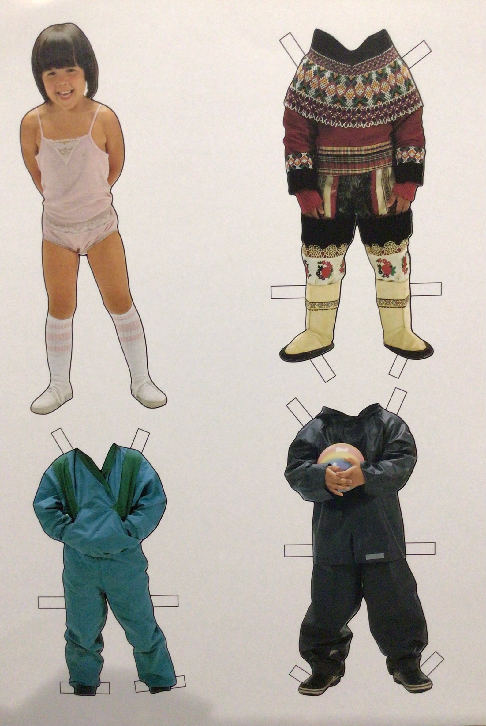 Vintage Lapland/ Greenland Paper Dolls - Etsy