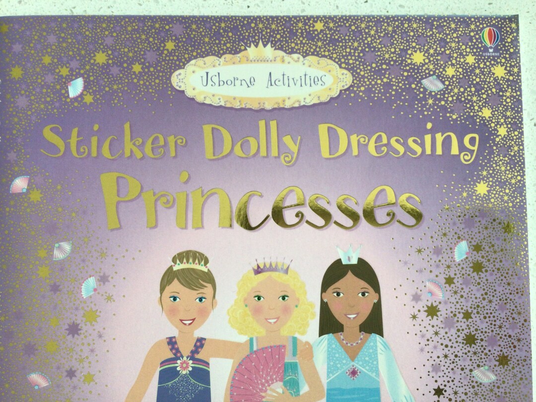 Princesses Sticker Paper Doll Book - Etsy