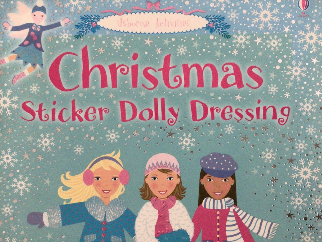 Christmas Sticker Paper Doll Book - Etsy