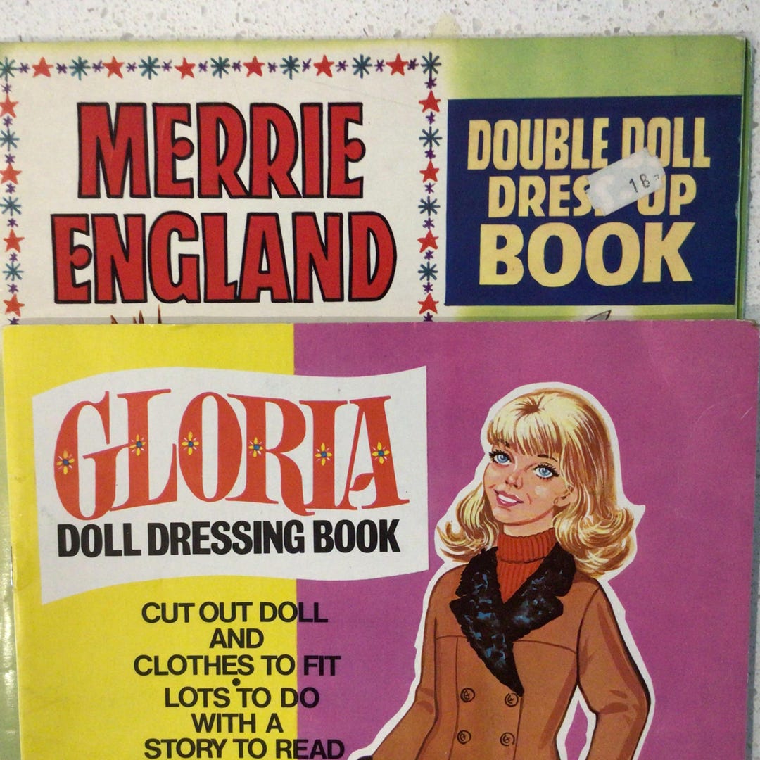 Vintage English Paper Doll Dressing Books - Etsy