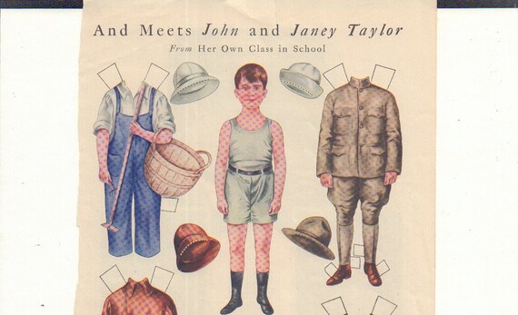 Vintage Magazine Paper Dolls | Etsy