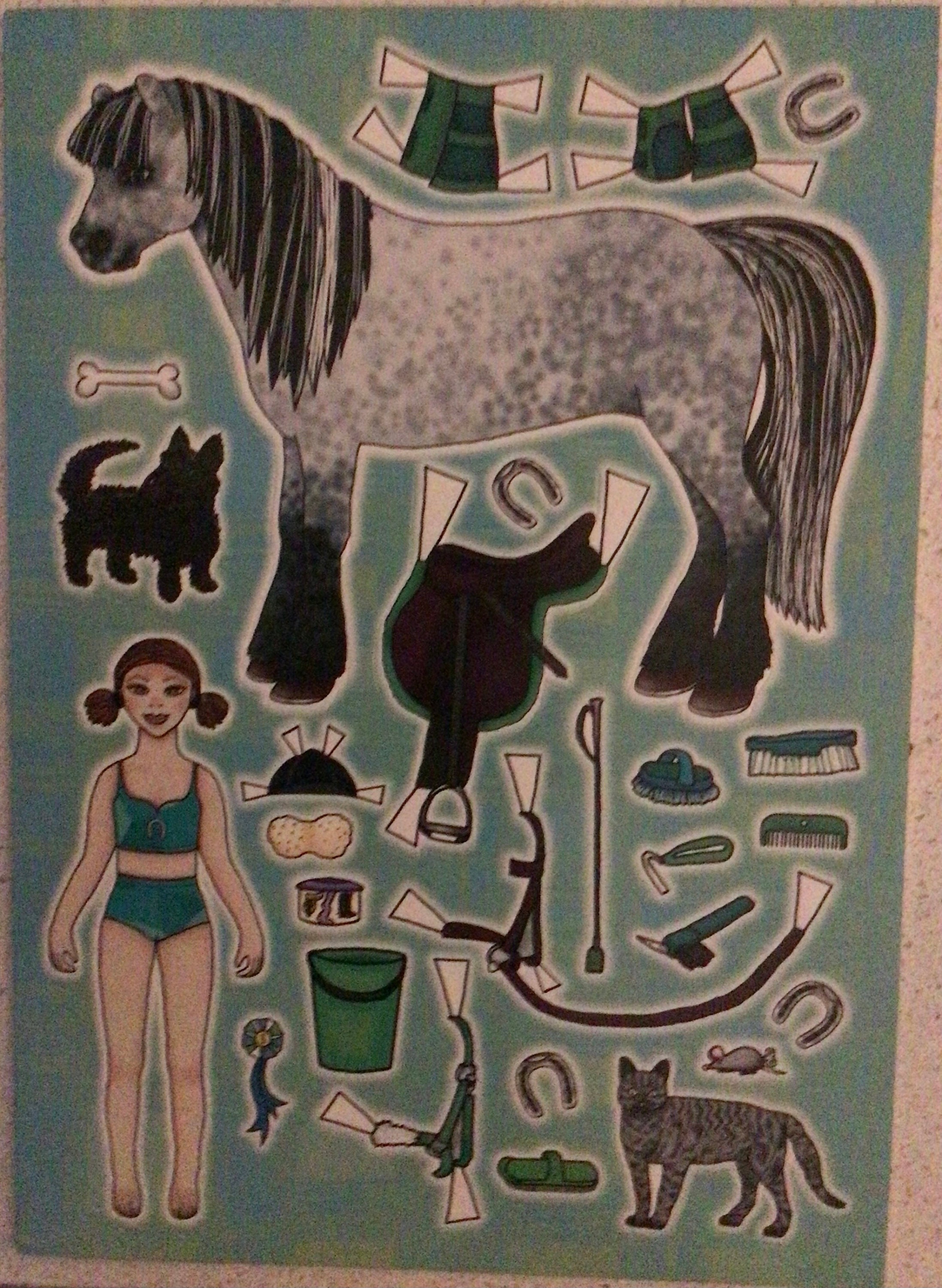 Vintage Equestrian Finnish Paper Dolls - Etsy