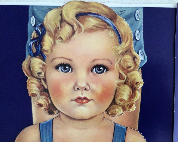 Vintage Queen Holden Shirley Temple Paper Doll - Etsy