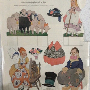 Vintage Dutch Magazine Paper Dolls - Etsy