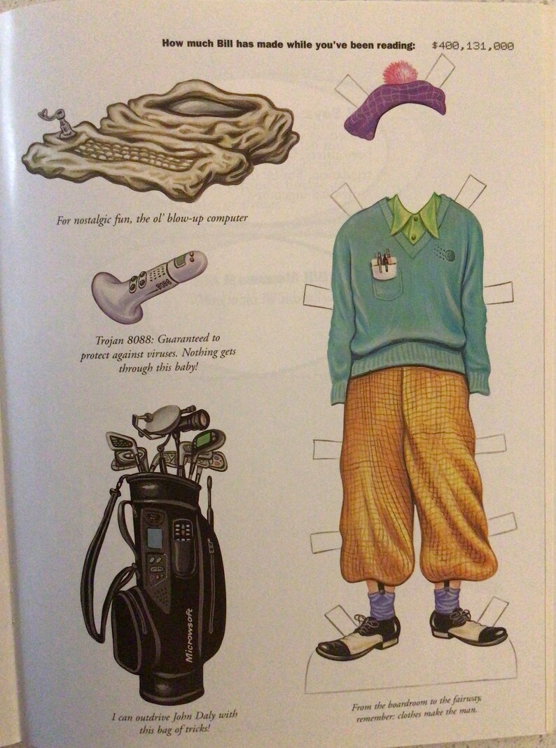 Bill Gates Paper Doll Book - Etsy