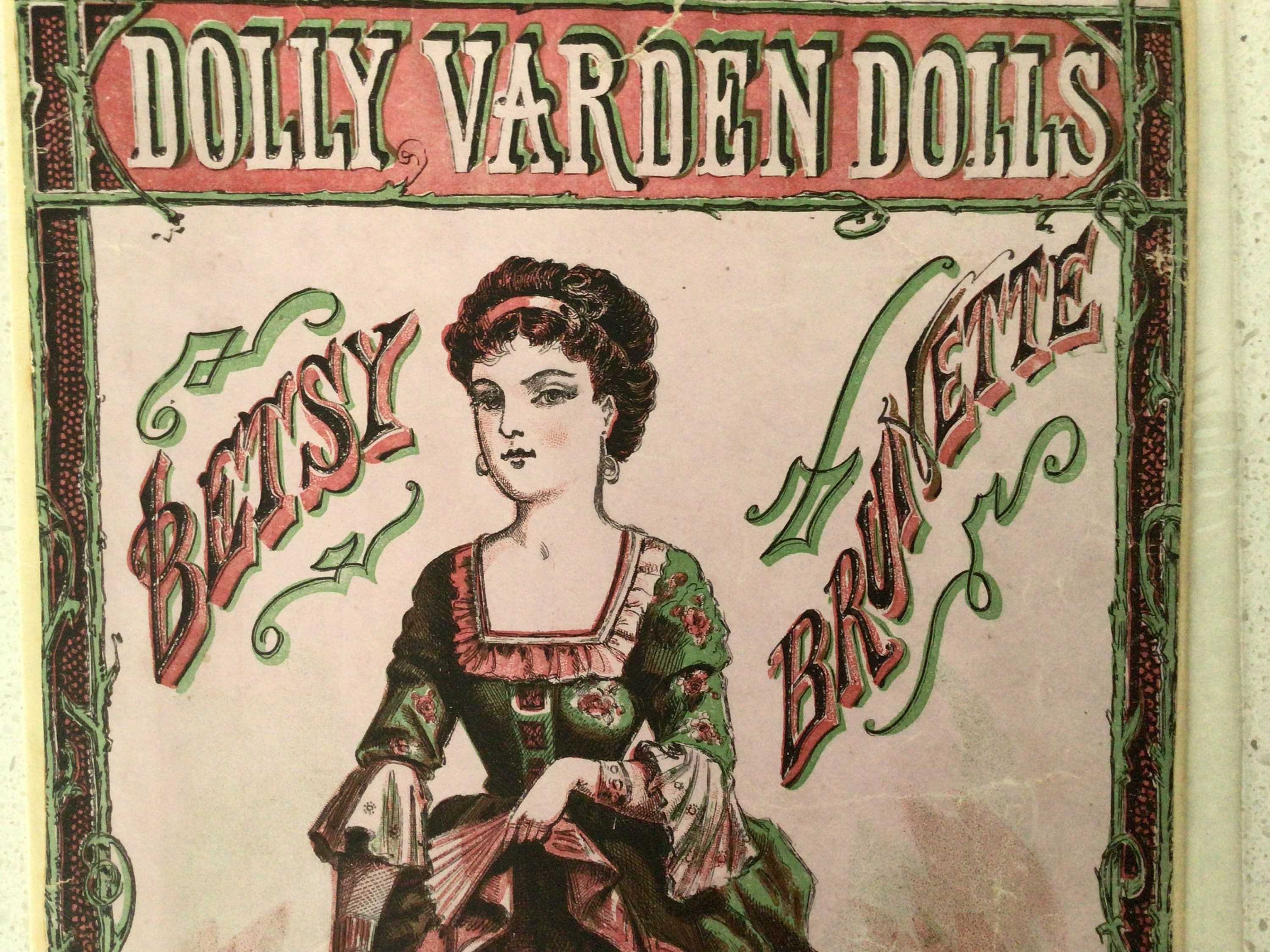 Antique Dolly Varden Paper Doll - Etsy
