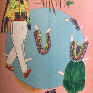 Vintage Around the World Paper Doll Book - Etsy
