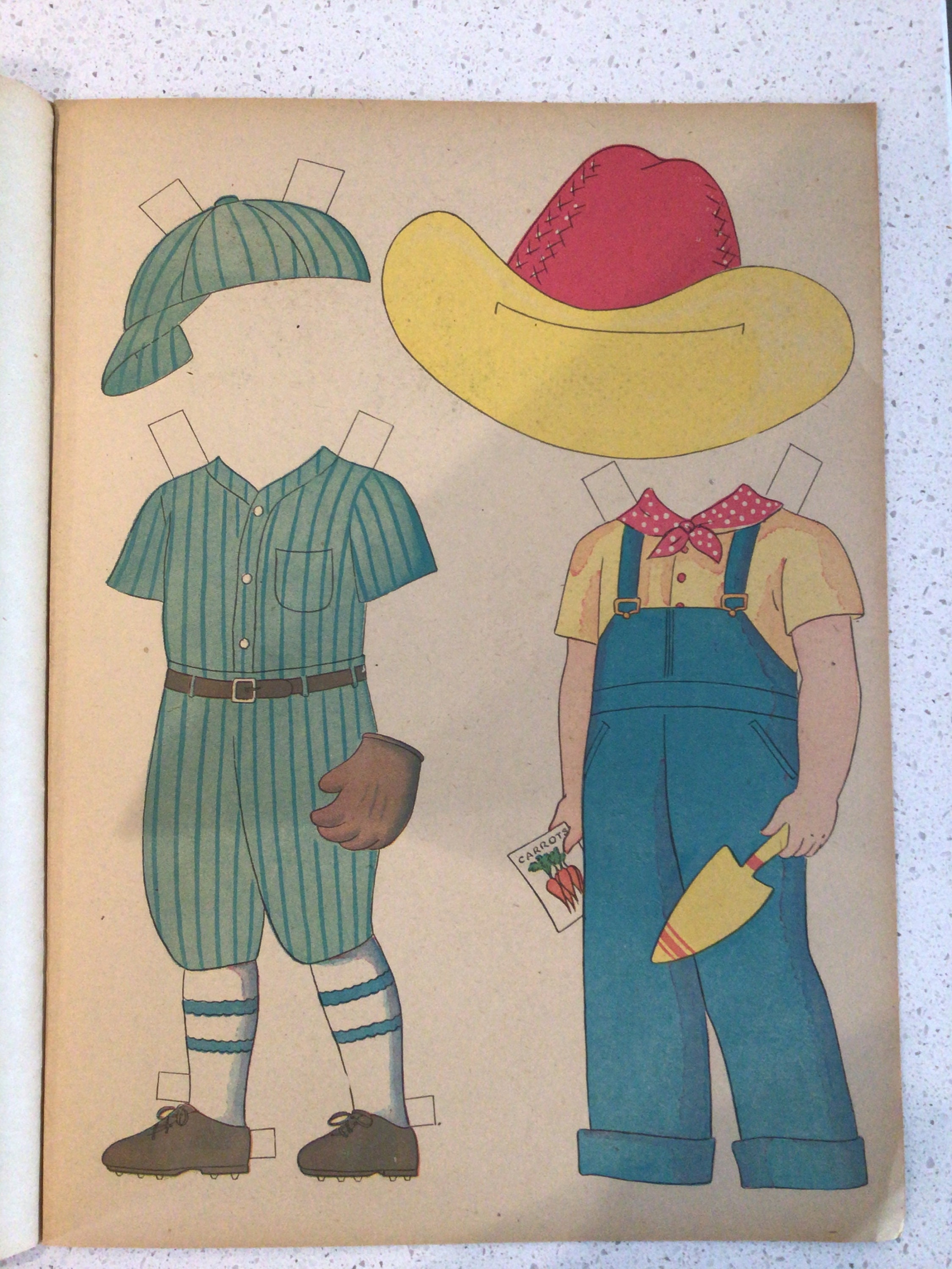 Vintage Forties Tina and Tony Paper Dolls - Etsy