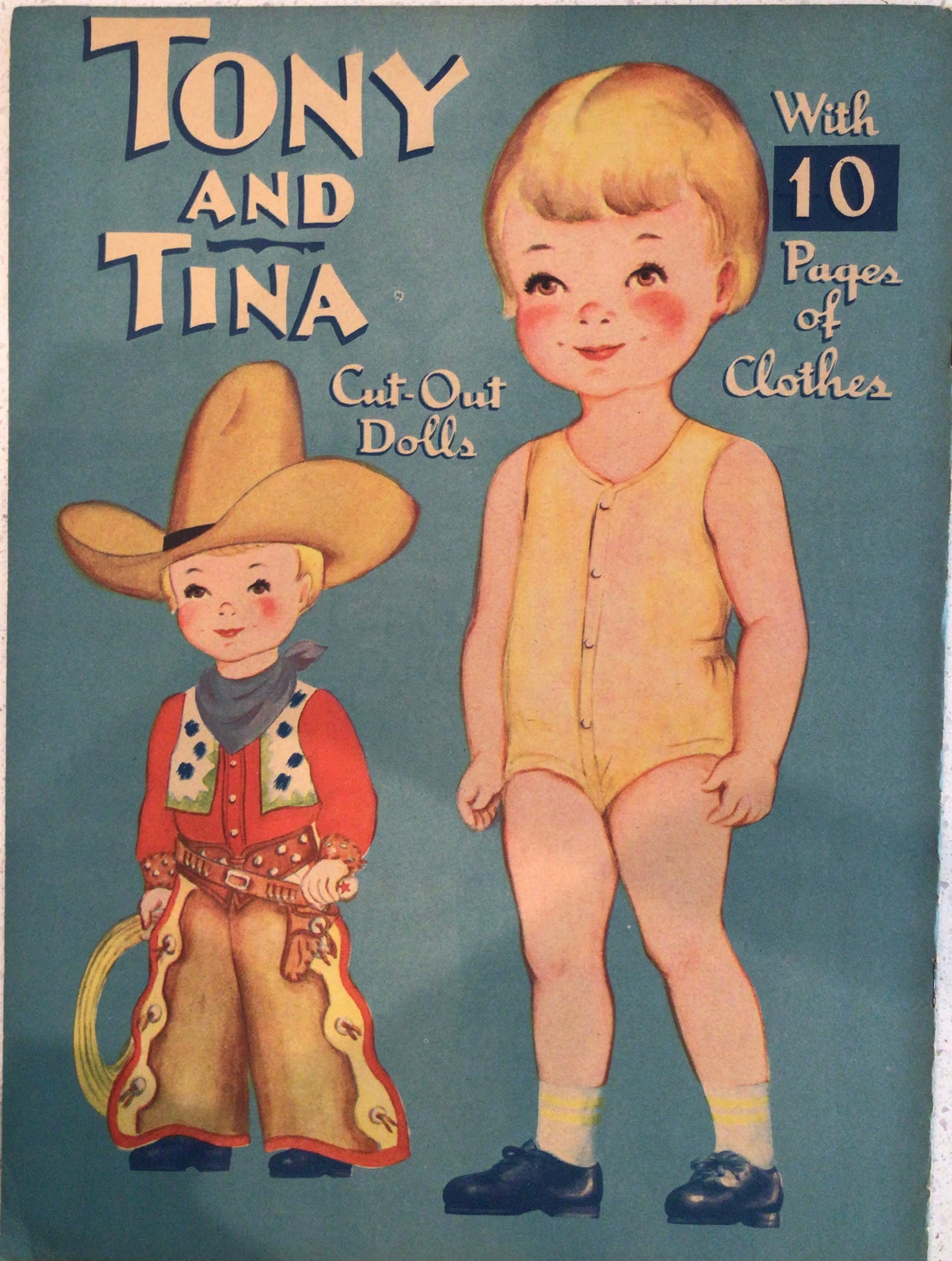 Vintage Forties Tina and Tony Paper Dolls - Etsy