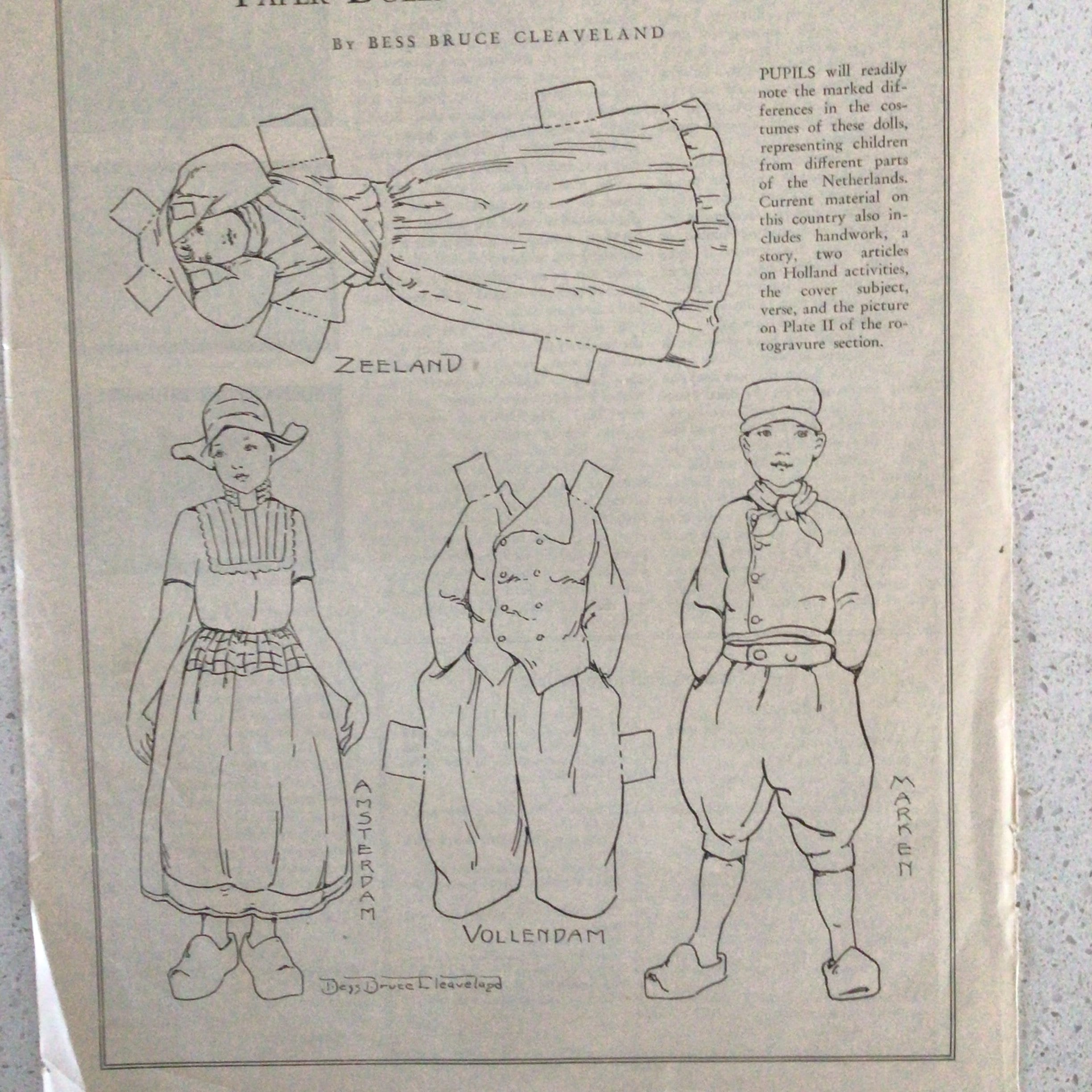 Vintage Dutch Magazine Paper Dolls - Etsy