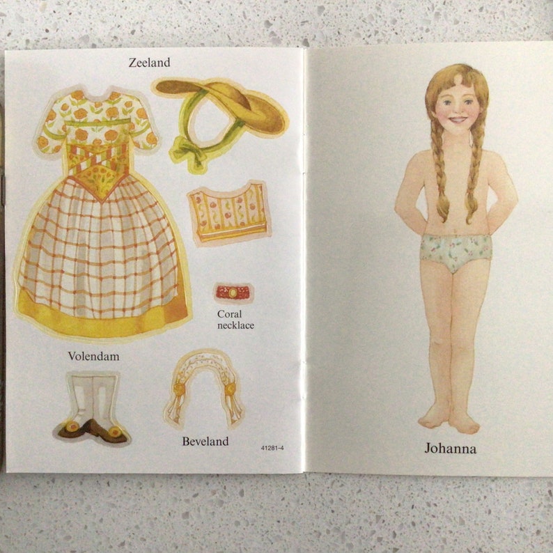 Vintage Dutch Paper Dolls - Etsy