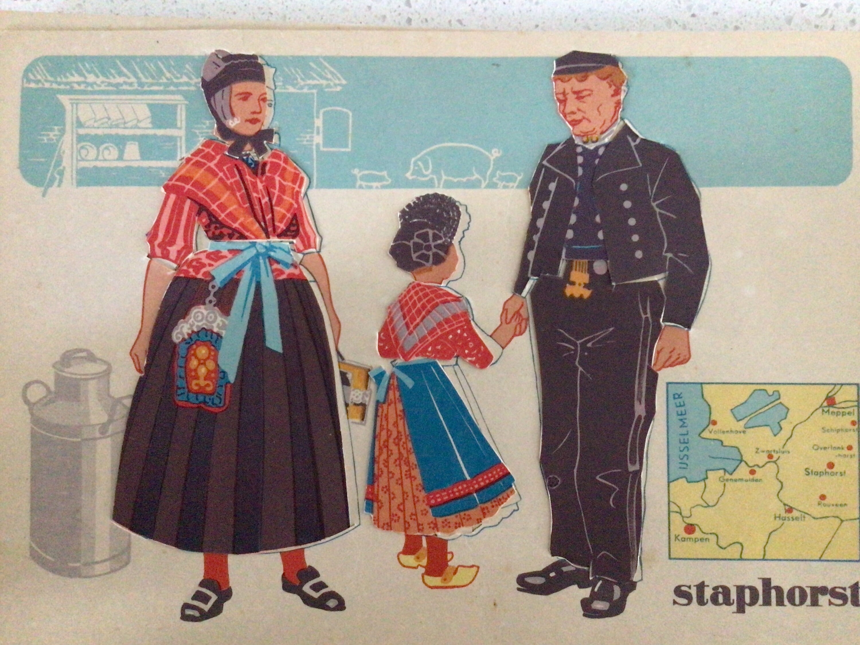 Vintage Holland Folk Costume Paper Dolls. - Etsy