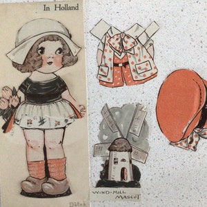 Vintage Dutch Paper Dolls - Etsy