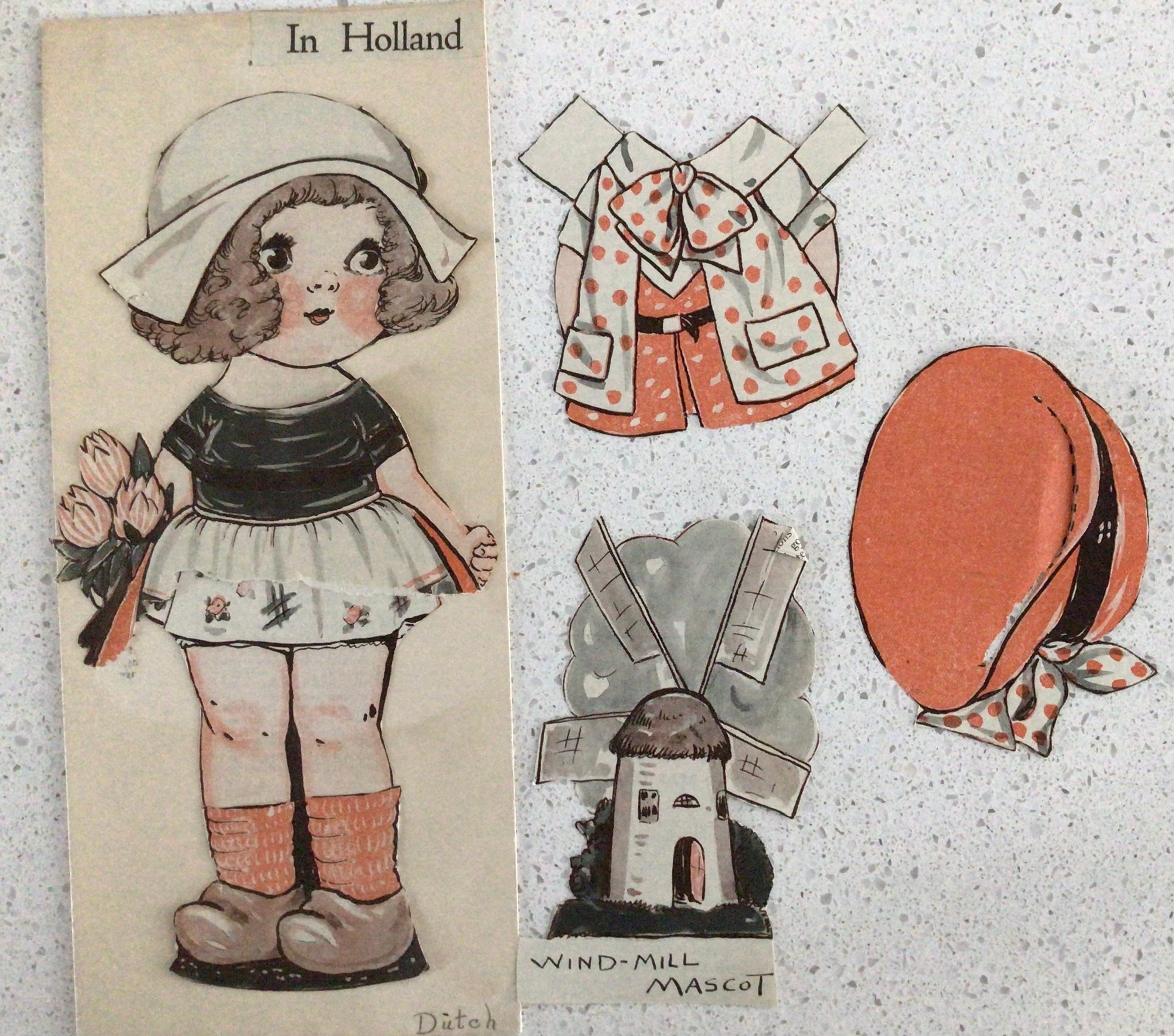 Vintage Dutch Paper Dolls - Etsy