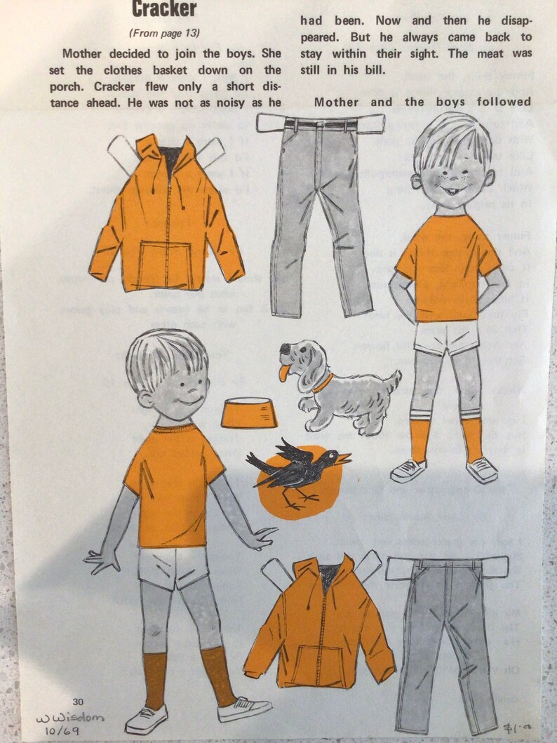 Vintage Magazine Male Paper Dolls | Etsy