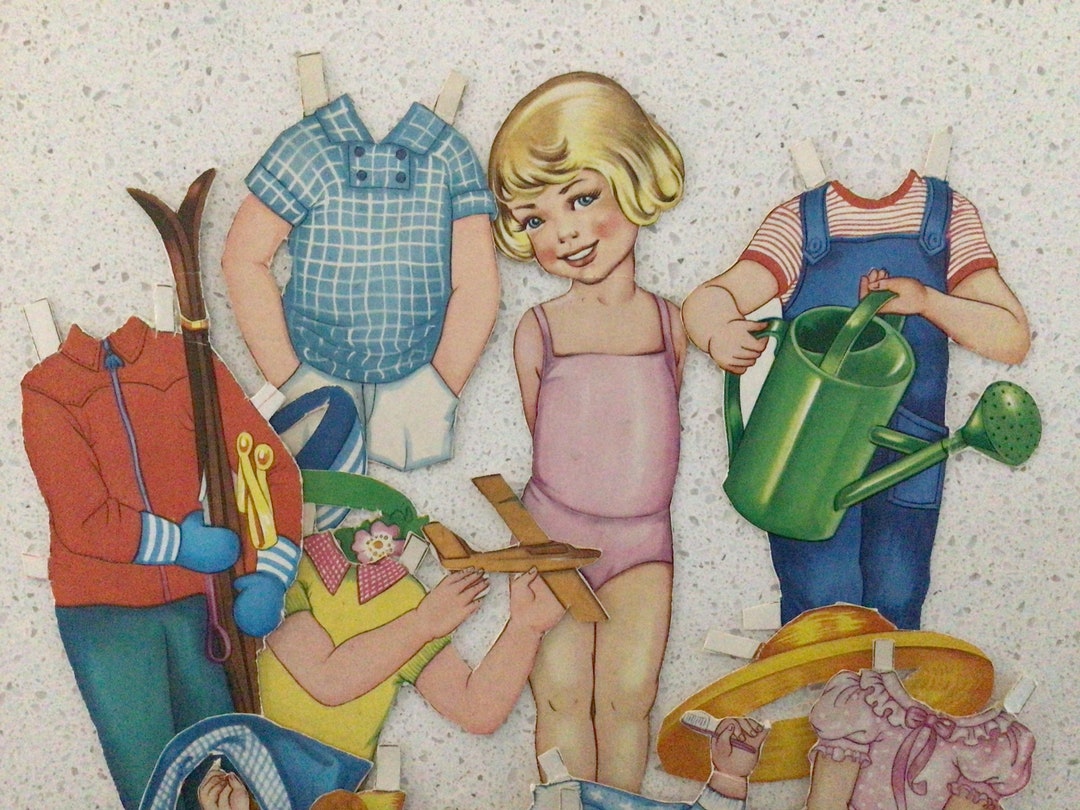 Vintage German Paper Dolls & Cut Outs - Etsy