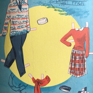 Vintage Around the World Paper Doll Book - Etsy