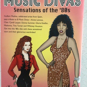 Eighties Music Divas Paper Dolls - Etsy