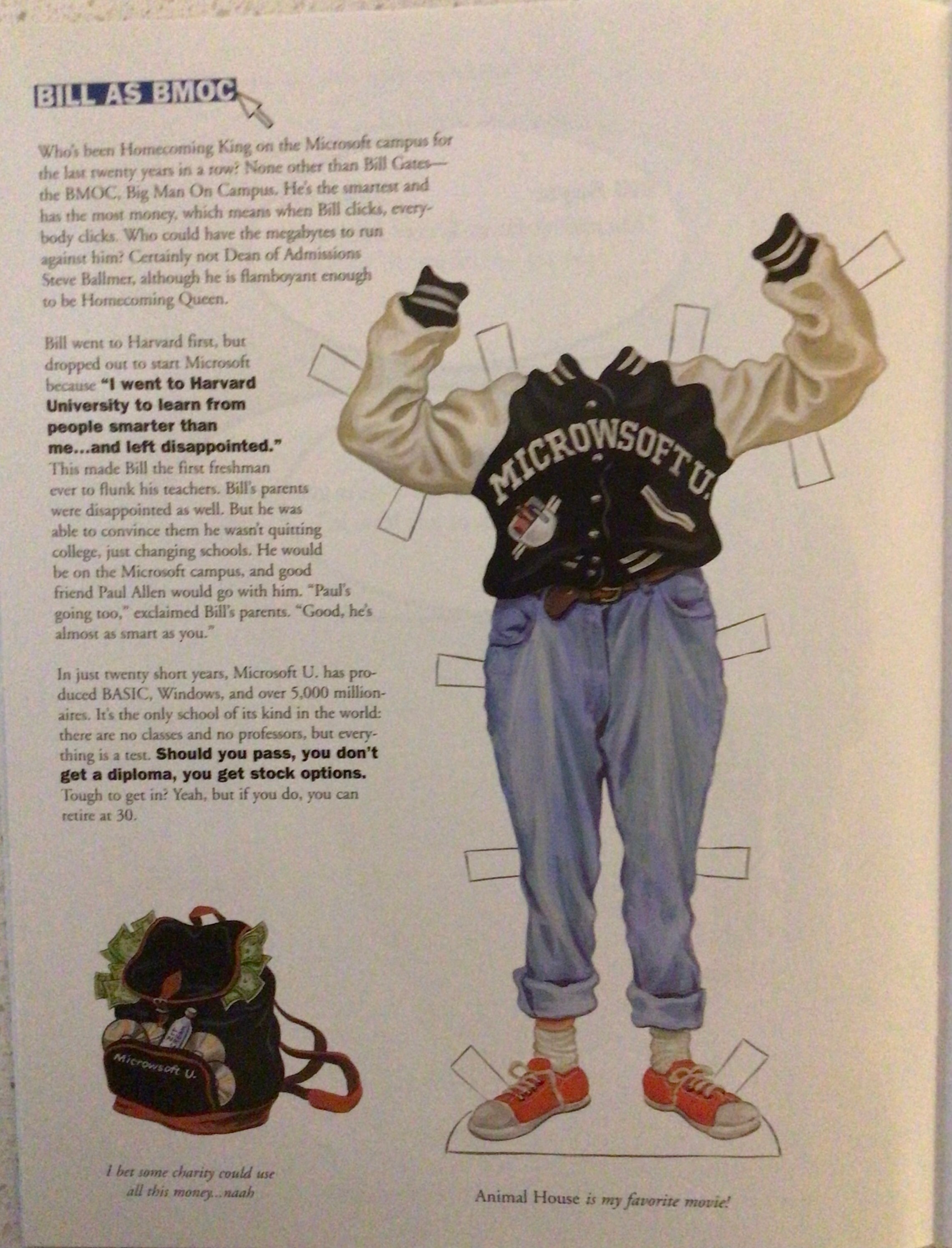 Bill Gates Paper Doll Book - Etsy