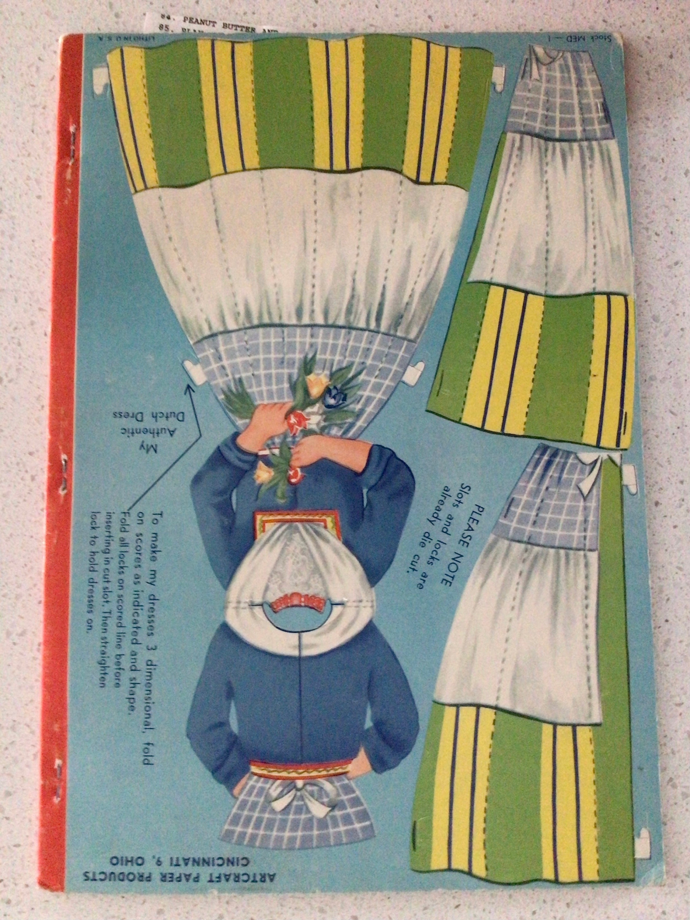 Vintage magic Eye Dutch Paper Doll Book - Etsy