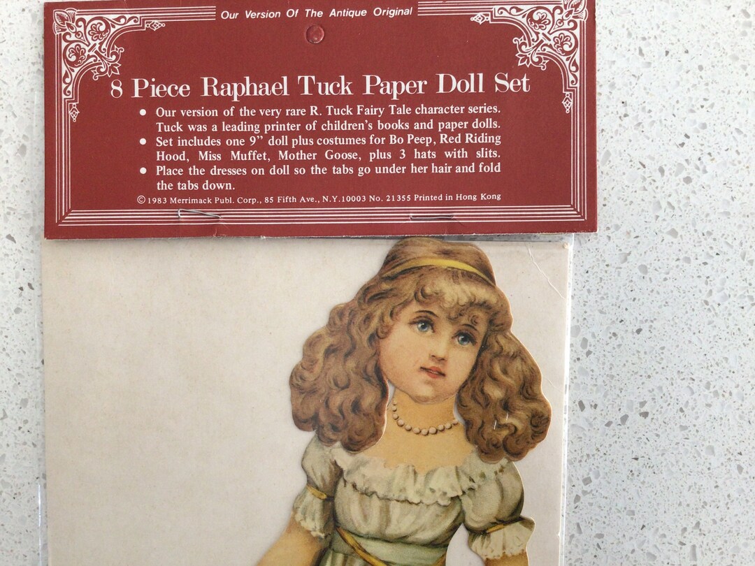 Vintage TUCK Paper Doll - Etsy