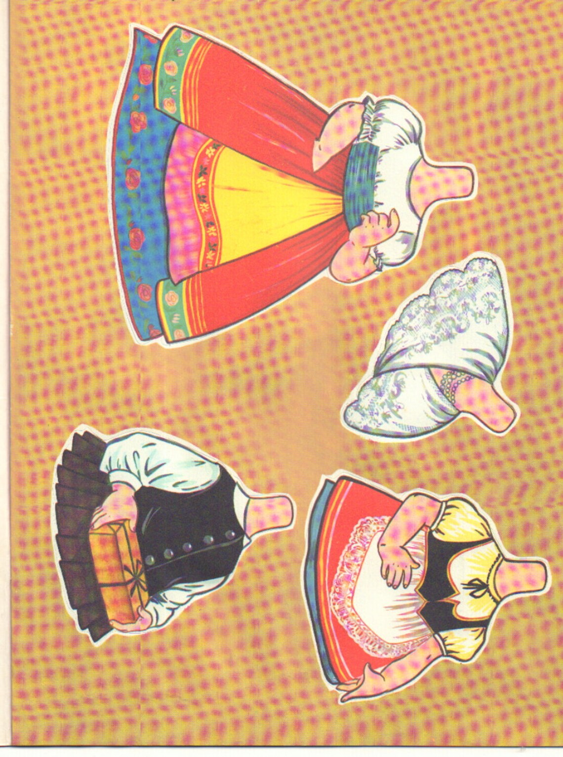 Vintage English Paper Doll Dressing Book - Etsy
