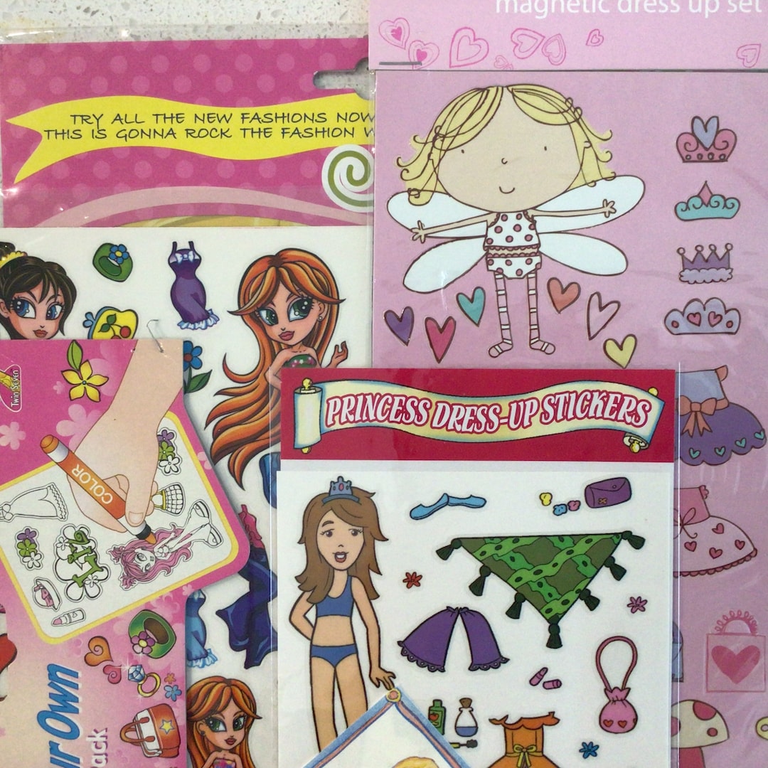 Sticker Paper Doll Sets - Etsy