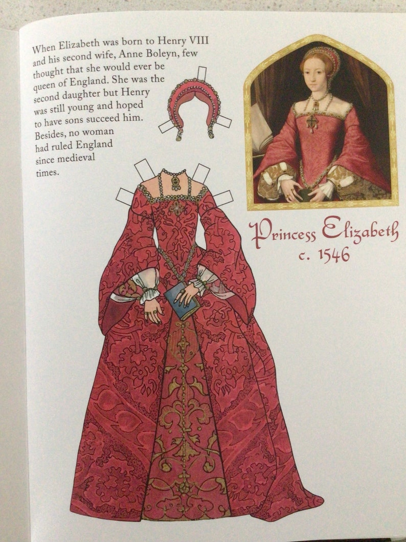 English Queens Paper Dolls - Etsy