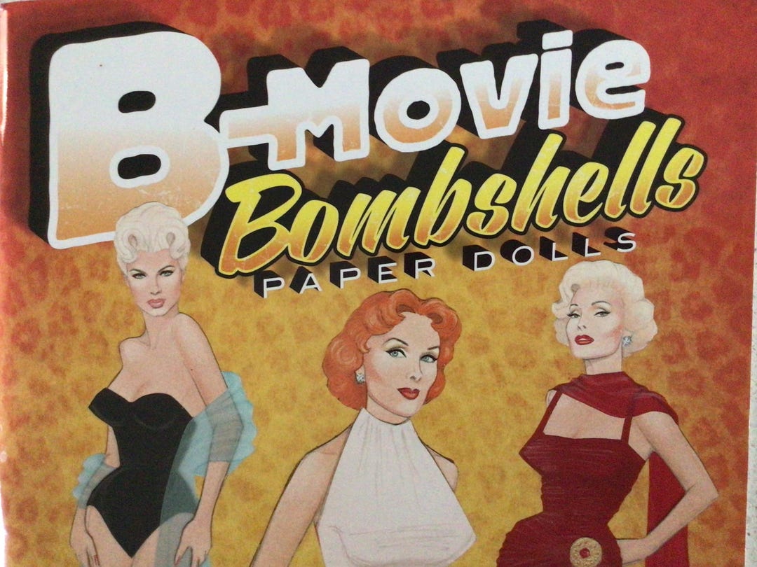 B-movie Bombshell Actress Paper Dolls - Etsy