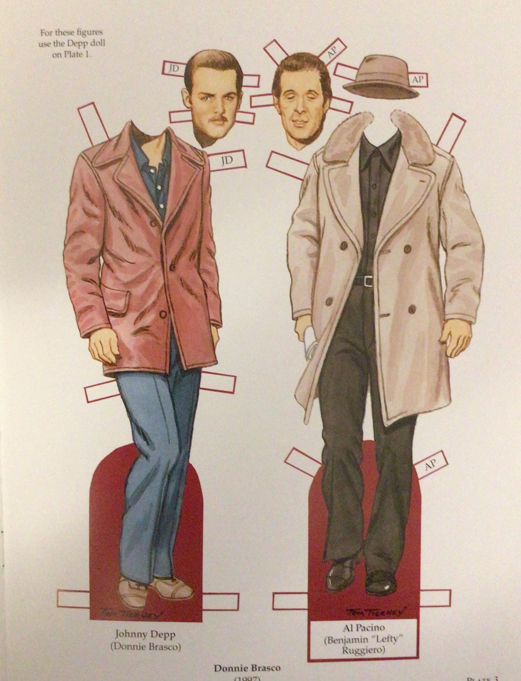 Movie Mobsters Paper Doll Book - Etsy