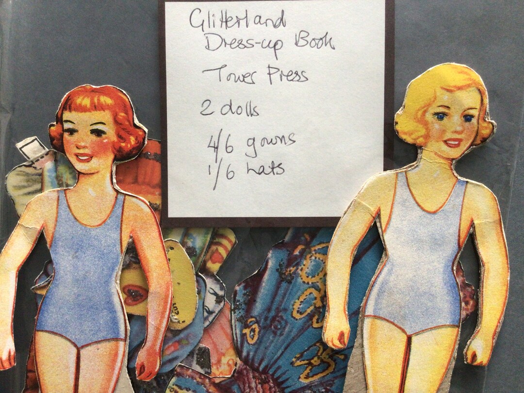 Vintage English Cut Paper Dolls - Etsy
