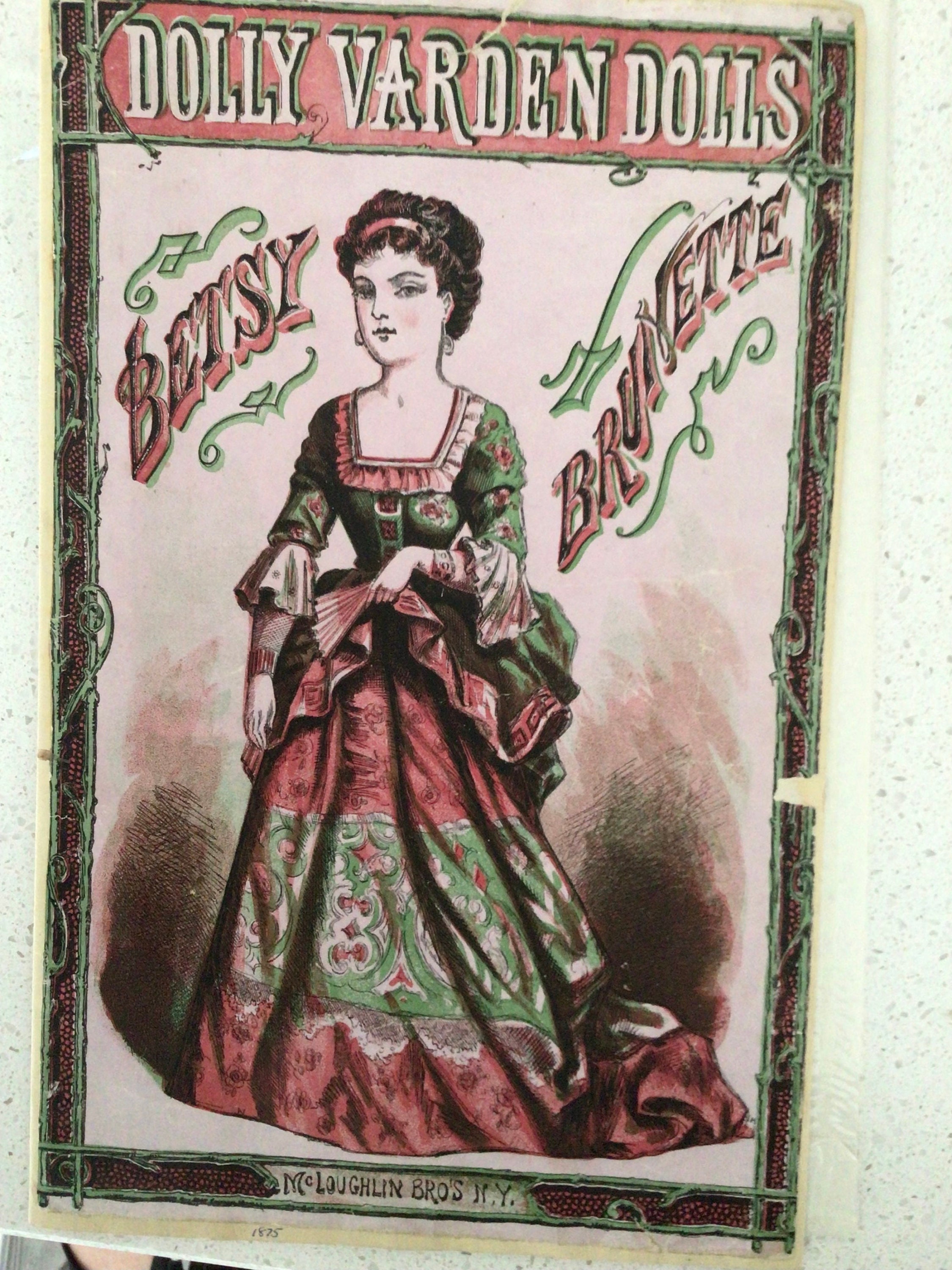 Antique Dolly Varden Paper Doll - Etsy