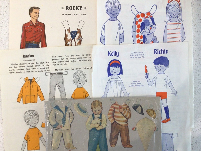 Vintage Magazine Male Paper Dolls | Etsy