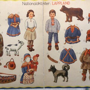 Vintage Lapland/ Greenland Paper Dolls - Etsy
