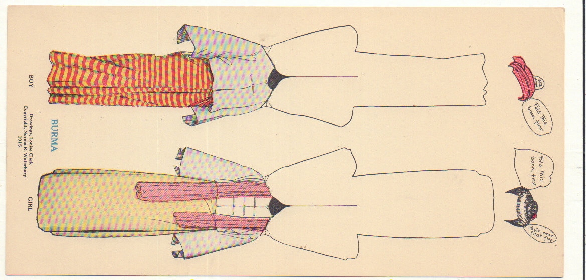 Vintage Jack & Janet Folk Paper Dolls - Etsy