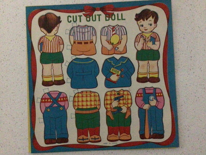 Vintage Japanese Paper Dolls - Etsy