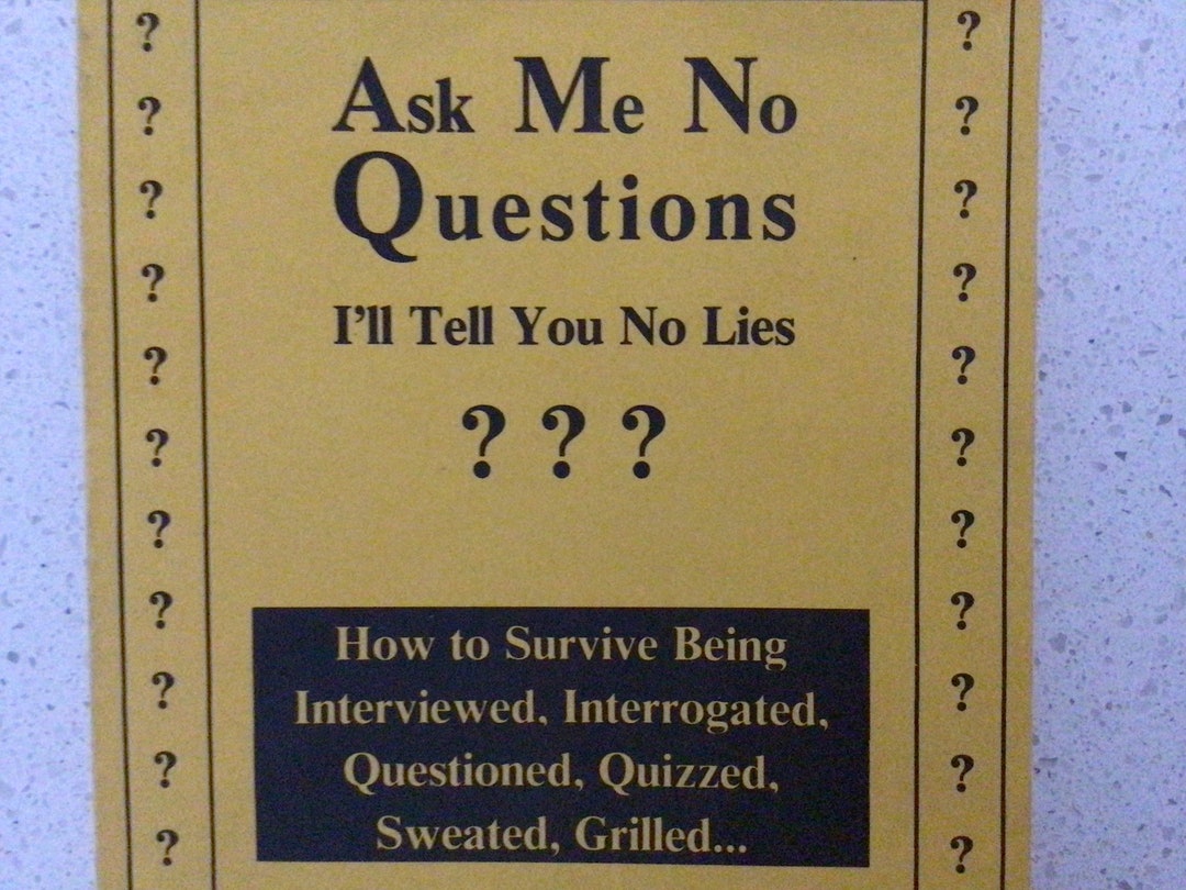 How to Survive Interrogation Book - Etsy