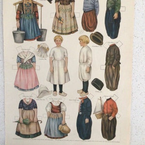 Vintage Dutch Magazine Paper Dolls - Etsy