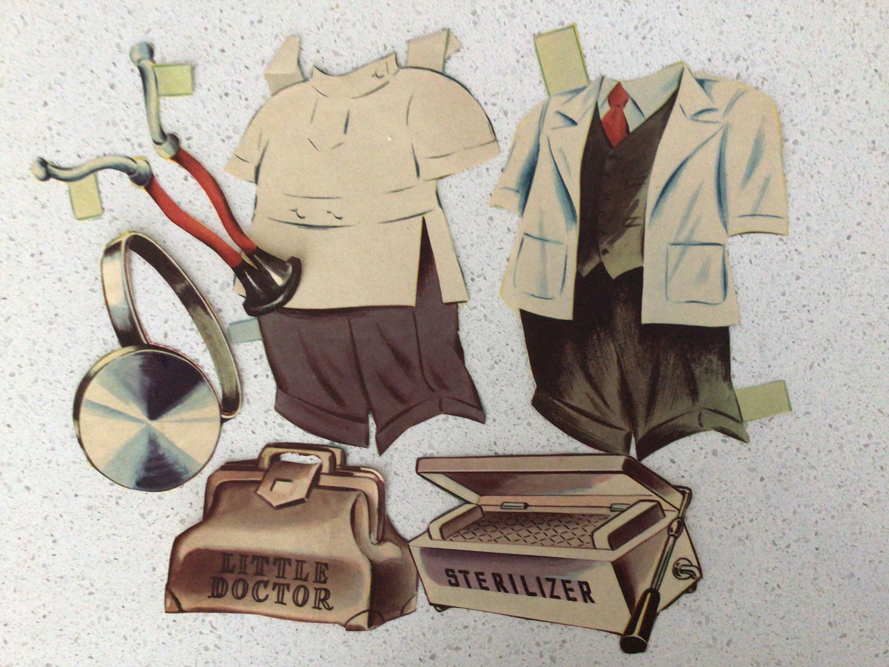 Vintage Little Doctor Paper Dolls | Etsy