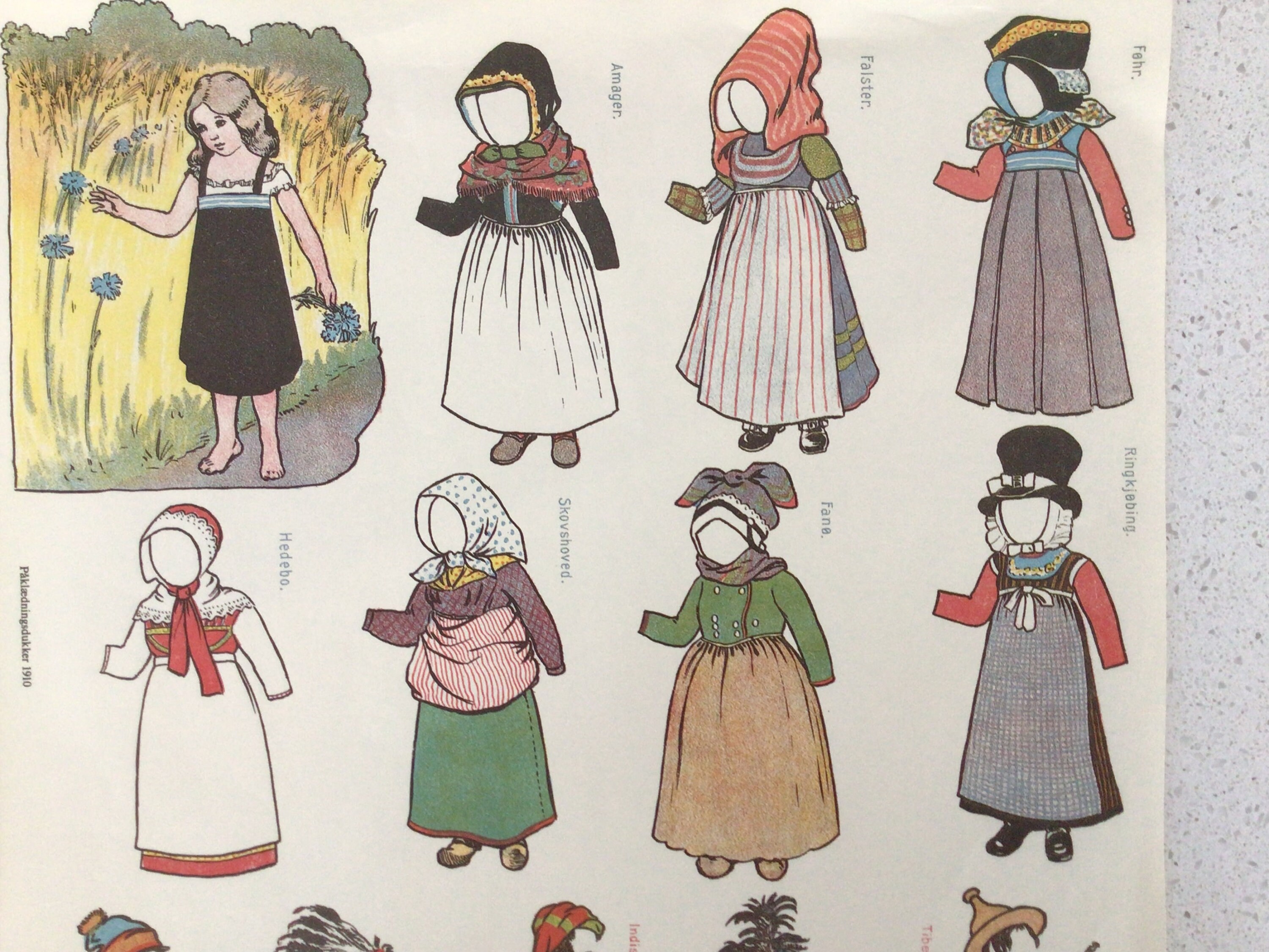 African Folk Costume Paper Doll Sheets - Etsy