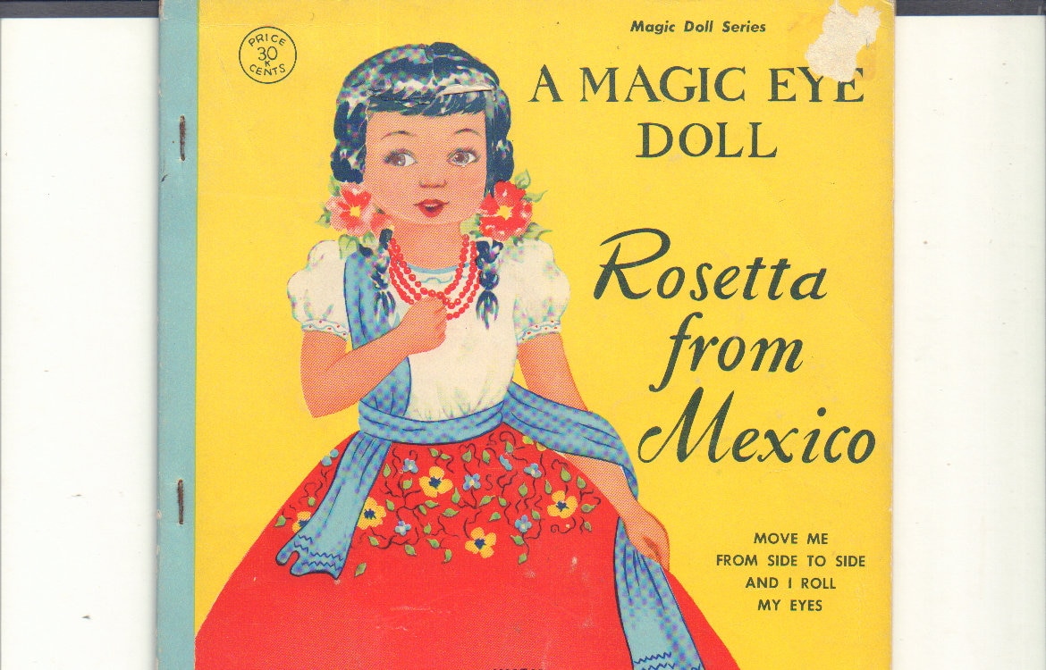 Vintage 'magic Eye' Mexican Paper Doll Book - Etsy