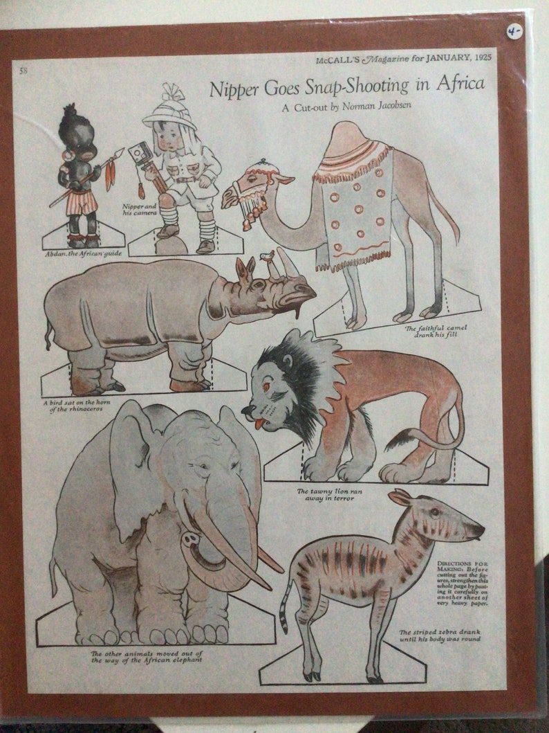 Vintage Male Paper Doll Ephemera - Etsy