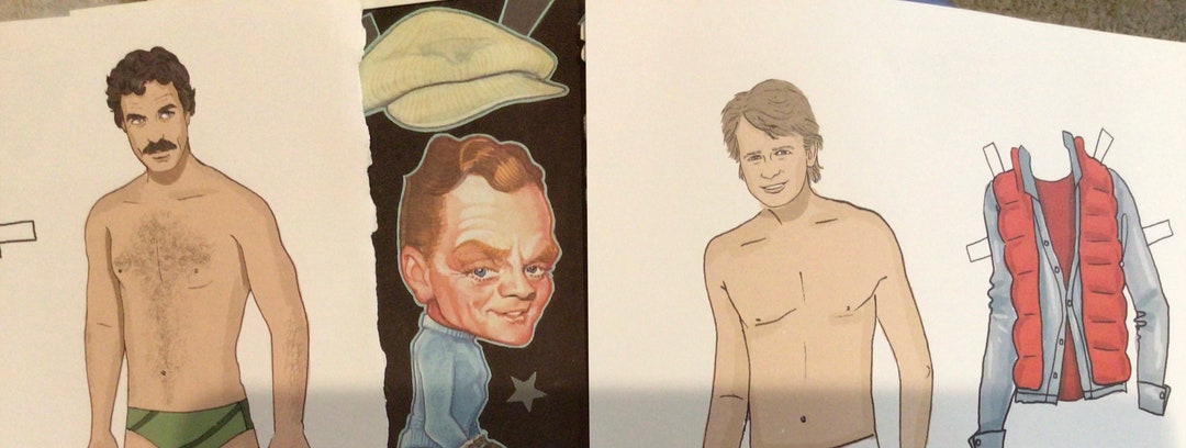 Vintage Male Actors Paper Dolls - Etsy